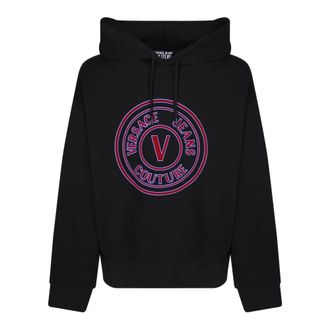 Versace Jeans Couture Homme, Sweatshirts et sweats &agrave; capuche, Noir, Taille: XS Sweat &agrave; capuche