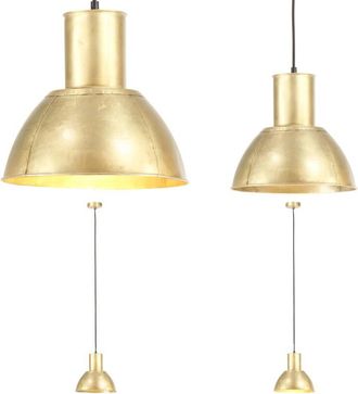 vidaXL vidaXL H&auml;ngelampe 25 W Messing Rund 28,5 cm E27