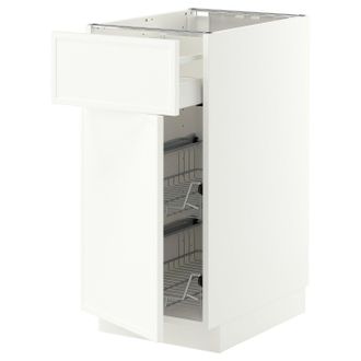 IKEA METOD / MAXIMERA Unterschrank mit Drahtkorb/T&uuml;r