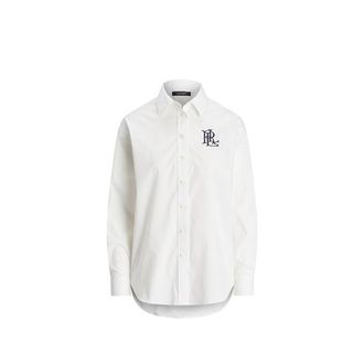 Ralph Lauren Chemise &agrave; logo brod&eacute; en coton stretch