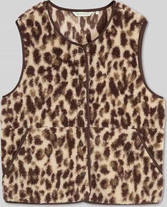 Tom Tailor Regular Fit Weste in Teddy-Optik