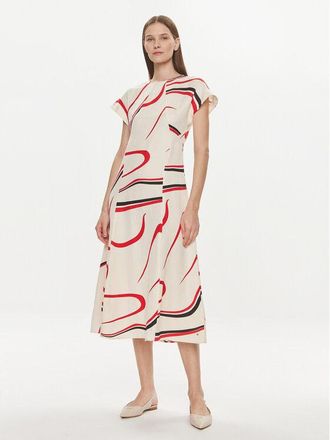 Tommy Hilfiger Kleid für den Alltag WW0WW42031 Beige Relaxed Fit