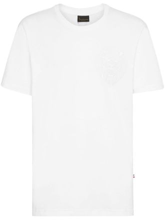 Billionaire Boys Club t-shirt en coton à motif lion brodé - Blanc