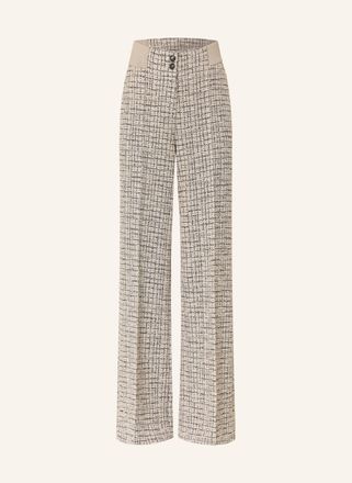 Marc Aurel Marc Aurel Marlenehose Aus Tweed Mit Glitzergarn beige