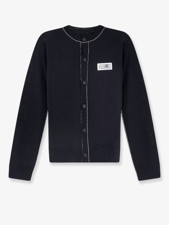 Maison Margiela Wool blend cardigan with front Numeric detail - MM6 MAISON MARGIELA - gender_Woman