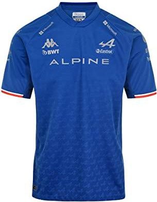 Kappa T-Shirt Enfant Kombat Esteban Ocon BWT Alpine F1 Team Officiel Formule 1 (14 Ans)