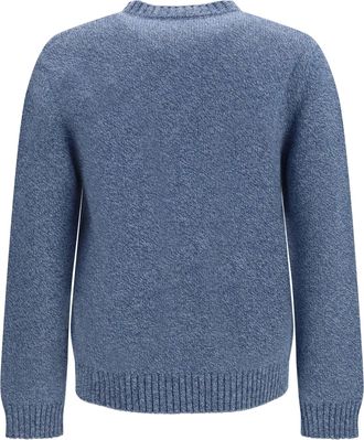 Valentino Wool with Butterfly Embroidery Sweater - Blue
