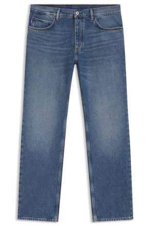 HUGO BOSS Herren Jonah Regular-Fit Jeans aus mittelblauem Stone-Washed Baumwoll-Denim Dunkelblau 32/32