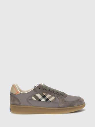 Burberry Baskets Terrace en cuir et daim avec motif Vintage Check