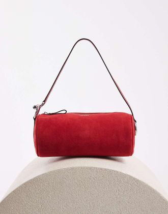Ralph Lauren sac port&eacute; &eacute;paule barrel Blake rouge