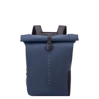 Delsey PARIS - TURENNE Soft - Sac A Dos Souple 46 cm x 40 cm x 14 cm cm - 25 L - XS - Bleu Nuit