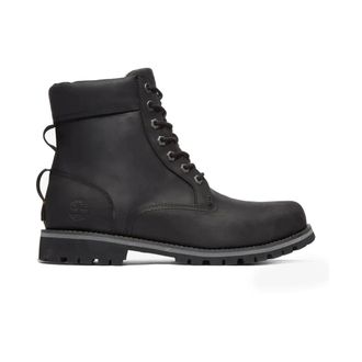 Timberland Homme, Chaussures, Noir, Taille: 43 1/2 EU Baskets en cuir noir imperméables