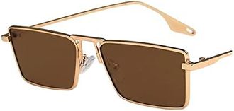 Generic Lunettes de soleil design 2025 avec monture en métal pour hommes et femmes pour les vacances en plein air (couleur : D, taille : 1)