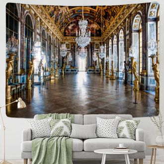 Generic Vintage Raumdekor Tapisserie Europ&auml;ischer Palast Bohe Hippie Wandbehang Zuhause Wohnzimmer Wohnheim Hintergrund Schlafzimmer Dekor &Auml;sthetisch