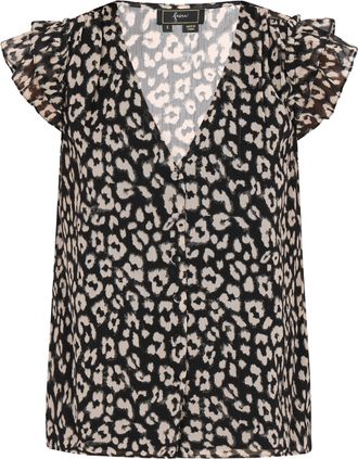 Faina Bluse Frauen cremewei&szlig; schwarz