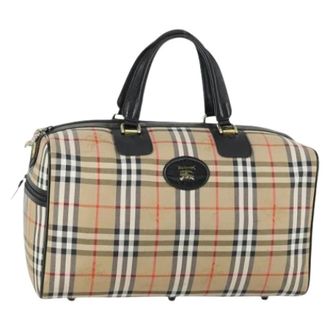 Burberry Sac Boston Pre-owned - Femme - Pre-owned - Beige - Taille: ONE Size