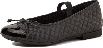 Geox Mädchen Jr Plie B Ballerinas, Schwarz, 36 EU