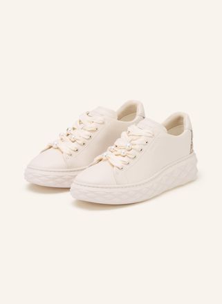 Jimmy Choo London Sneaker Mit Schmuckperlen weiss