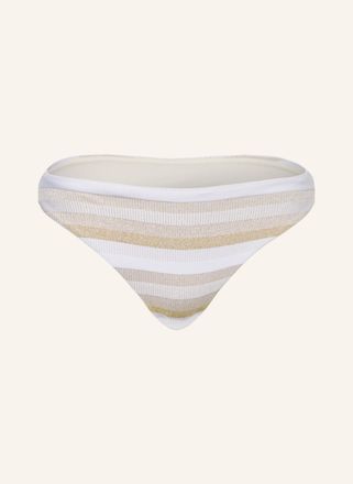 Max Mara Max Mara Beachwear Basic-Bikini-Hose Swami Mit Glitzergarn weiss