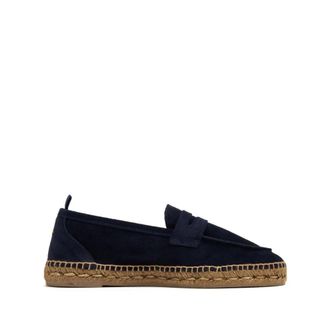 Castaner Homme, Chaussures, Bleu, Taille: 40 EU Mocassin en daim bleu marine semelle en corde