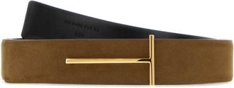 Tom Ford Homme, Accessoires, Brun, Taille: 110 CM Reversible Logo Belt