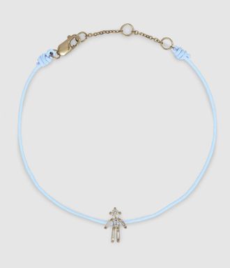 Little Ones Paris Bracelet Cordon Gar&ccedil;on Or Rose Diamants