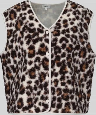 s.Oliver Red Label Weste mit weichem Fleece-Innenfutter