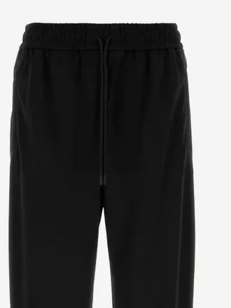 Gucci Mens Technical Jersey Jogging Trousers Black Polyester