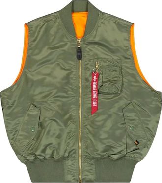 Alpha Industries Homme, Vestes, Vert, Taille: XL Bomber Sage Green Ma-1