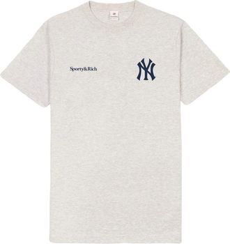 Sporty & Rich Femme, Tops, Gris, Taille: 42 FR T-Chemises