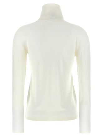Max Mara Womens White Virgin Wool Cardigan Clothing