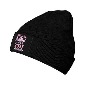 Generic Classique Bonnet Souple Tricot&eacute;, Belle-m&egrave;re fi&egrave;re dun dipl&ocirc;m&eacute; de 2027, Respirant Beanie Hiver, Bonnet Hiver Chaud Tricot pour Adultes, Cyclisme, Ski
