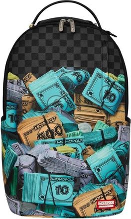 Sprayground Sprayground, Homme, Sacs, Noir, Taille: ONE Size Monopoly Money Stacks Backpack