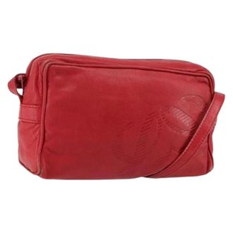 Loewe Pre-owned Leder-Schultertasche - - Pre-owned - Damen - Rot - ONE SIZE