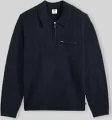 Levi's Relaxed Fit Troyer mit Woll-Anteil Modell Boulder Quarter-zip