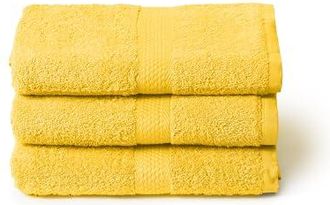 Caleffi Grande Serviette de Bain 3 x 55 x 105 cm, Set de Bain 100% Coton, Doux et absorbants, id&eacute;al pour Salle de Bain, Visage et Usage Quotidien, Serviette d