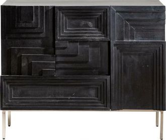 Made In Meubles Made In Meubles - Petit buffet en bois de manguier noir Tristan