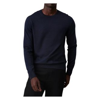 Calvin Klein Homme, Pulls, Noir, Taille: XL Premium Cotton Crew Neck Sweater