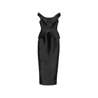 Solace London Pieta Maxikleid - - Dresses - Damen - Schwarzk - 2XS