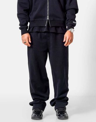 Sixth June Jogginghose in Schwarz mit Herz-Logostickerei