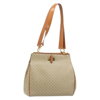 Celine Sac cabas en toile Macadam Pre-owned - Femme - Pre-owned - Beige - Taille: ONE Size