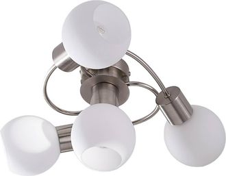 Lindby Deckenlampe Ciala (Modern) in Alu aus Glas (4 flammig, E14) - Deckenleuchte Lampe Wohnzimmerleuchte