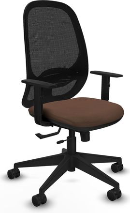 Piqueras y Crespo Cilanco B&uuml;rostuhl mit 1D-Armen, h&ouml;henverstellbare Lendenwirbelst&uuml;tze, ausgestattet mit Synchron/Translack und Schneidschaum, mit Rollen von 65 mm, Nyl