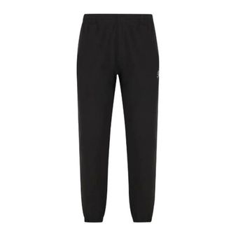 Burberry Homme, Pantalons, Noir, Taille: L Pantalon de surv&ecirc;tement en jersey de coton imprim&eacute; logo, coupe fusel&eacute;e