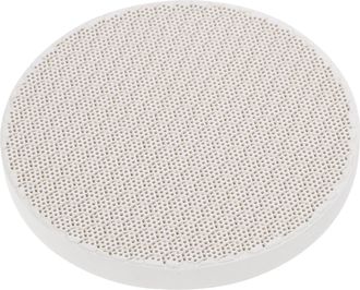 BESTONZON Quarz Waben L&ouml;tplatte f&uuml;r Schmuckherstellung Hitzebest&auml;ndiger L&ouml;tblock aus Quarz Rund Isolierende L&ouml;tplatte zum Schmelzen von Gold Silber und Kupfersc