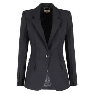Elisabetta Franchi Blazer mit Knopfverzierungen - - Jackets - Damen - Schwarzk - XS