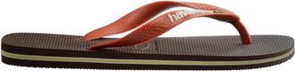 Havaianas Brasil Logo, Tongs Iconiques, Confortables et Durables, Lani&egrave;res avec le Drapeau du Br&eacute;sil et Semelle Antid&eacute;rapante aux Bandes Color&eacute;es, Adultes Unise