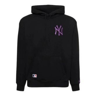 New Era Homme, Sweatshirts et sweats &agrave; capuche, Noir, Taille: L Sweat &agrave; capuche Yankees Essential avec d&eacute;tails c&ocirc;tel&eacute;s
