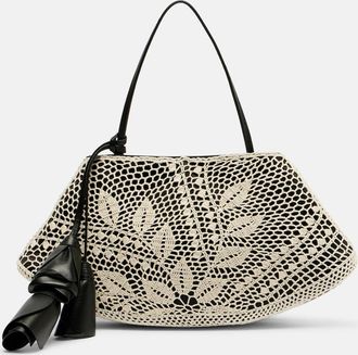 Magda Butrym Schultertasche Maya Small aus H&auml;kelstrick mit Leder