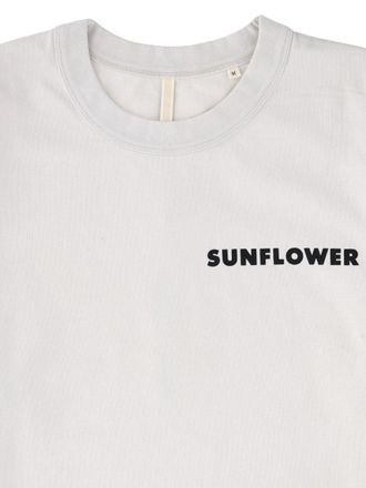 Sunflower Logo-Print Organic Cotton T-Shirt - Gray